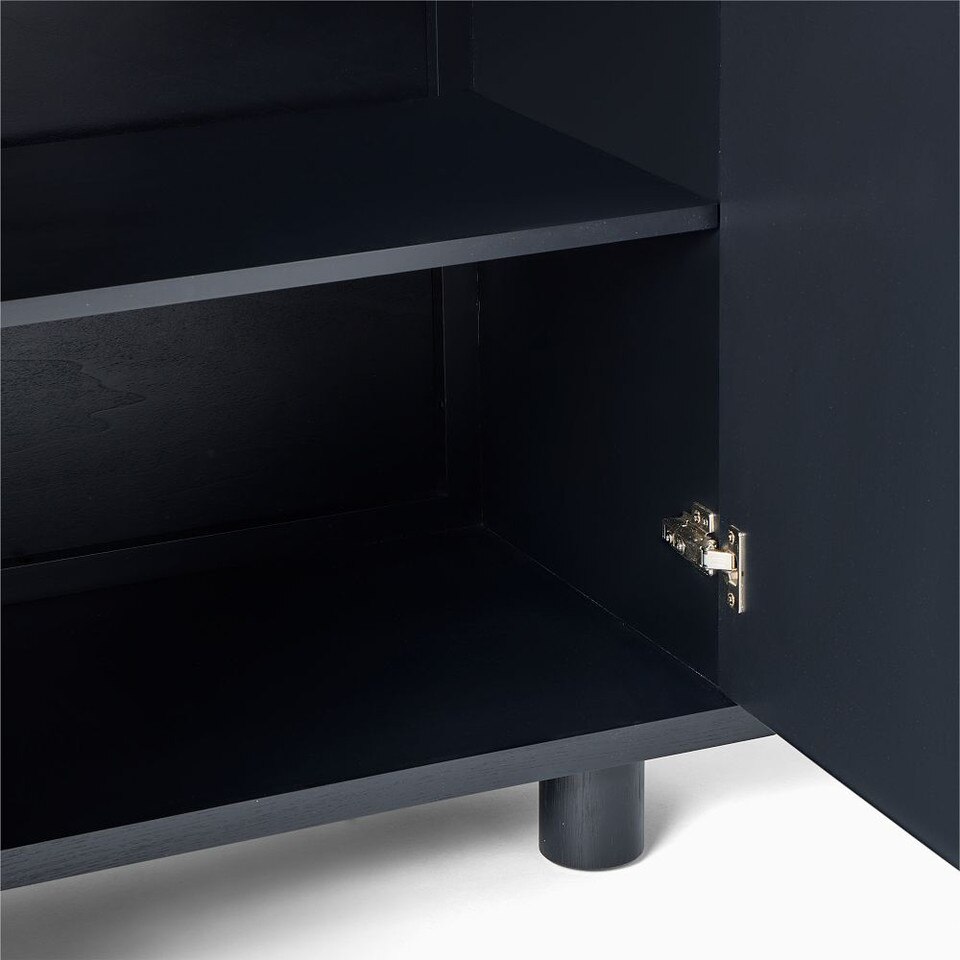 Hazel Pencil Reed Bar Cabinet (86 cm) - West Elm Australia